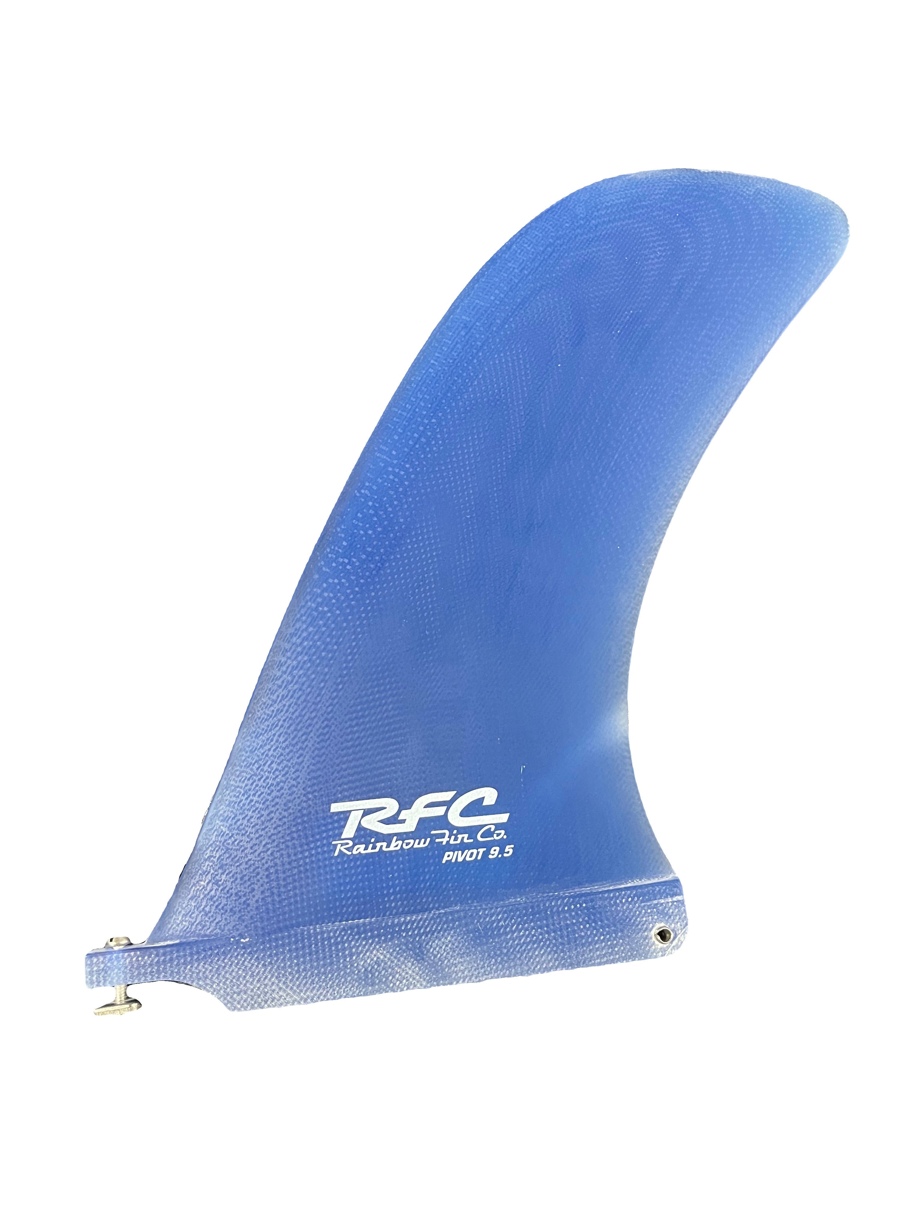 Rainbow Pivot Fin Blue 9.5in – Waterboyz