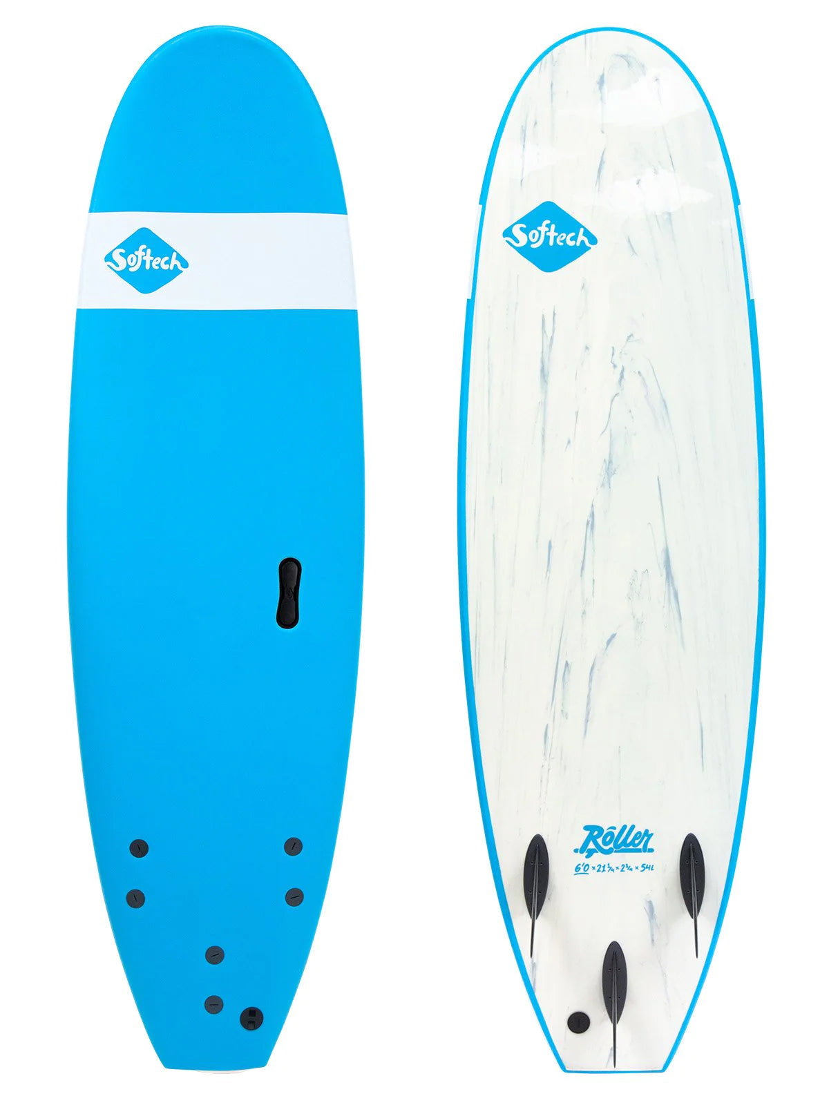 Softech 7'6" Roller Blue Softboard – Waterboyz