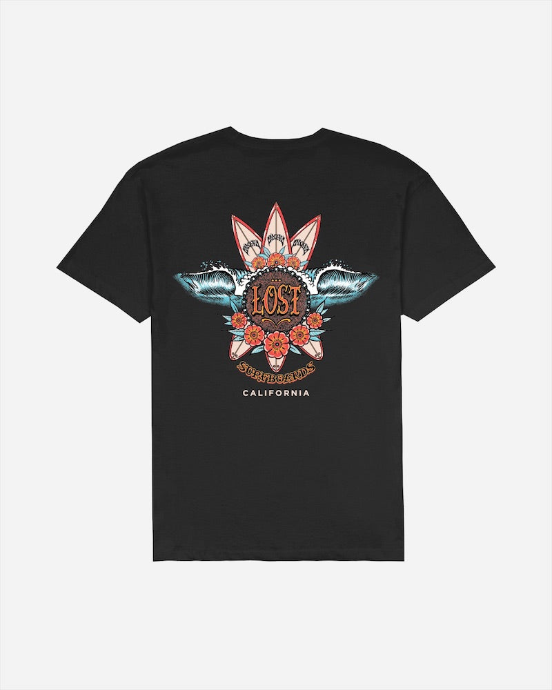 Lost Wave Addict T-shirt Black – Waterboyz