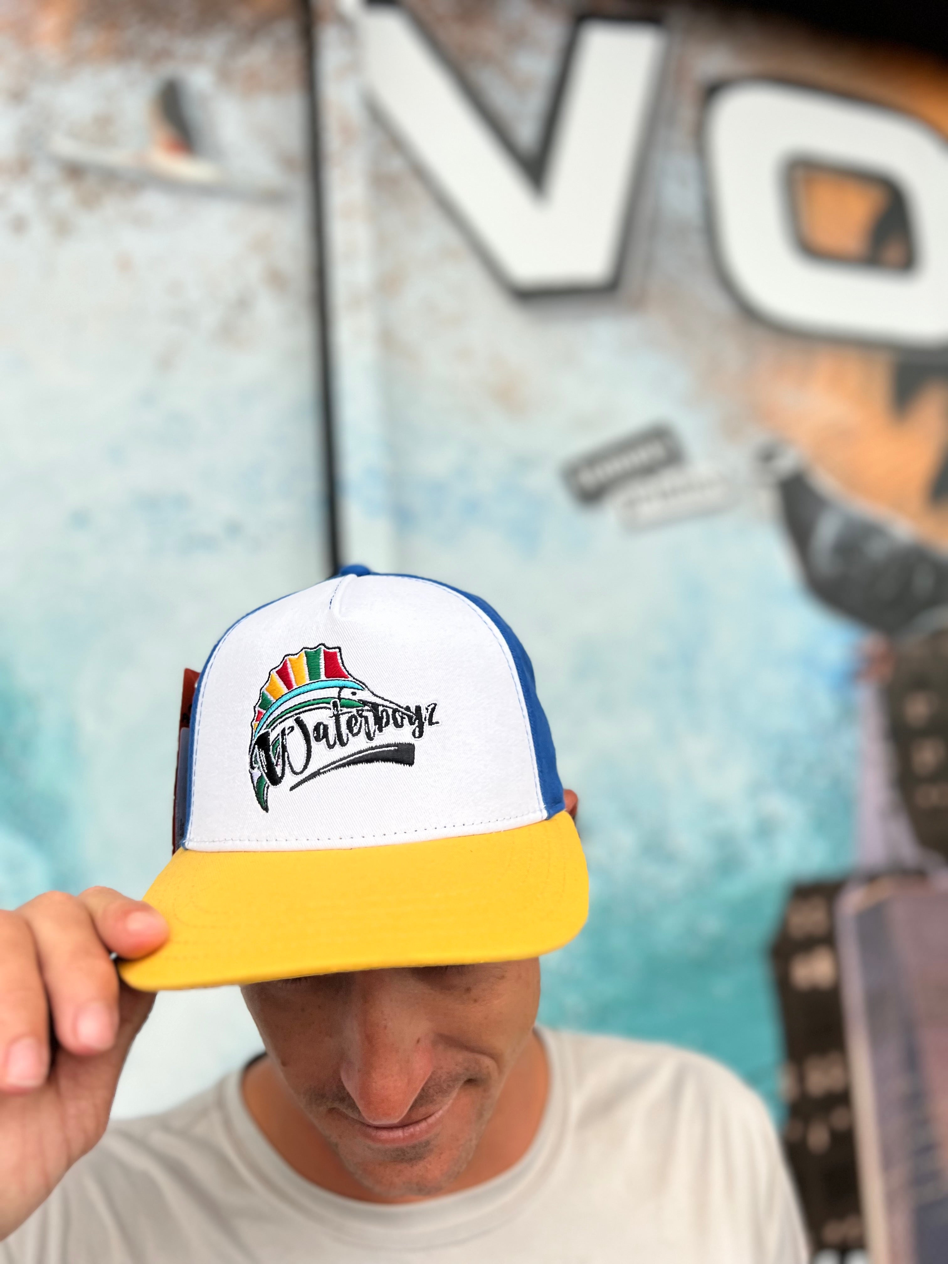WBZ Marlin Trucker Yellow Hat – Waterboyz