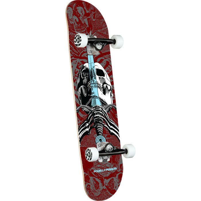 Powell Skull & Sword 7.5 Burgundy Complete – Waterboyz