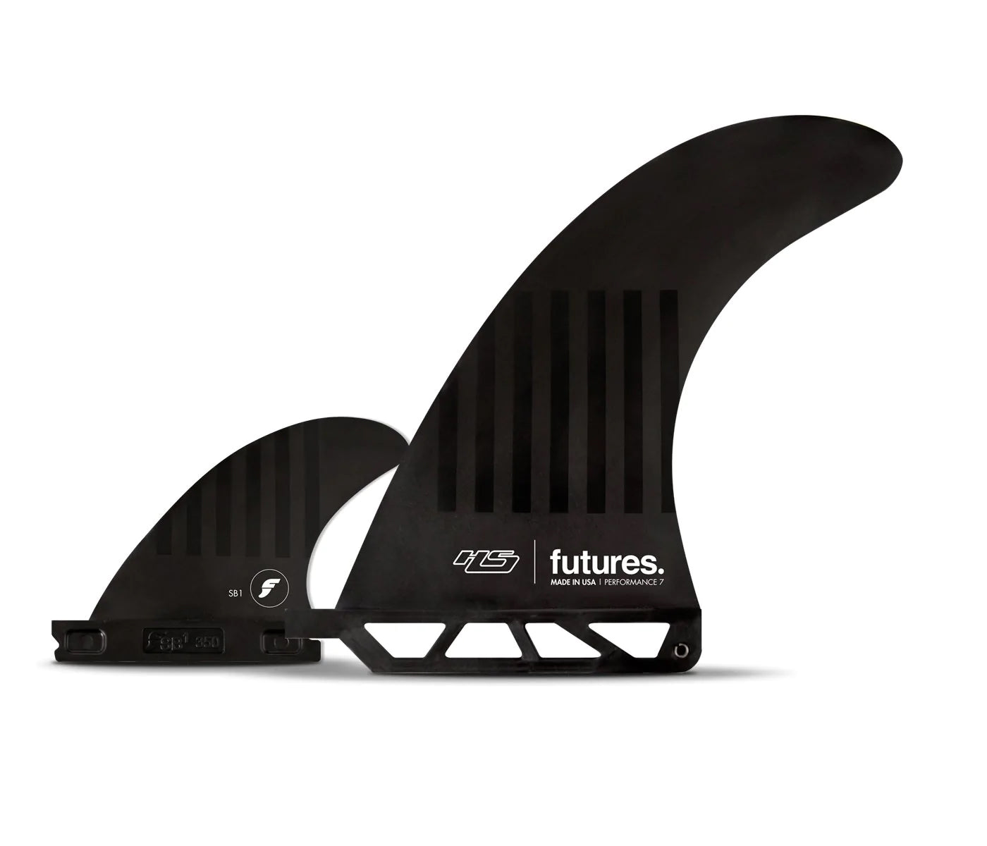 Futures HS 2 + 1 7" pair Blk/Stripes – Waterboyz