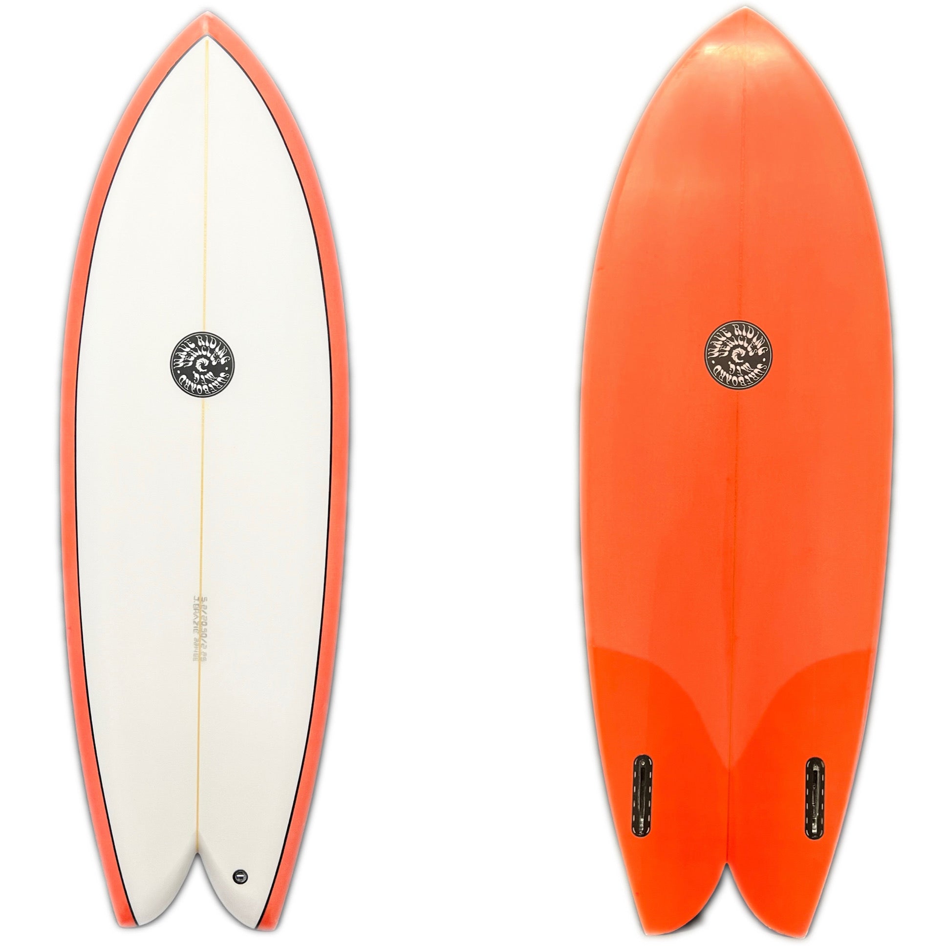 WRV 5'2" Brazie Twin Fin Red Tint Surfboard – Waterboyz
