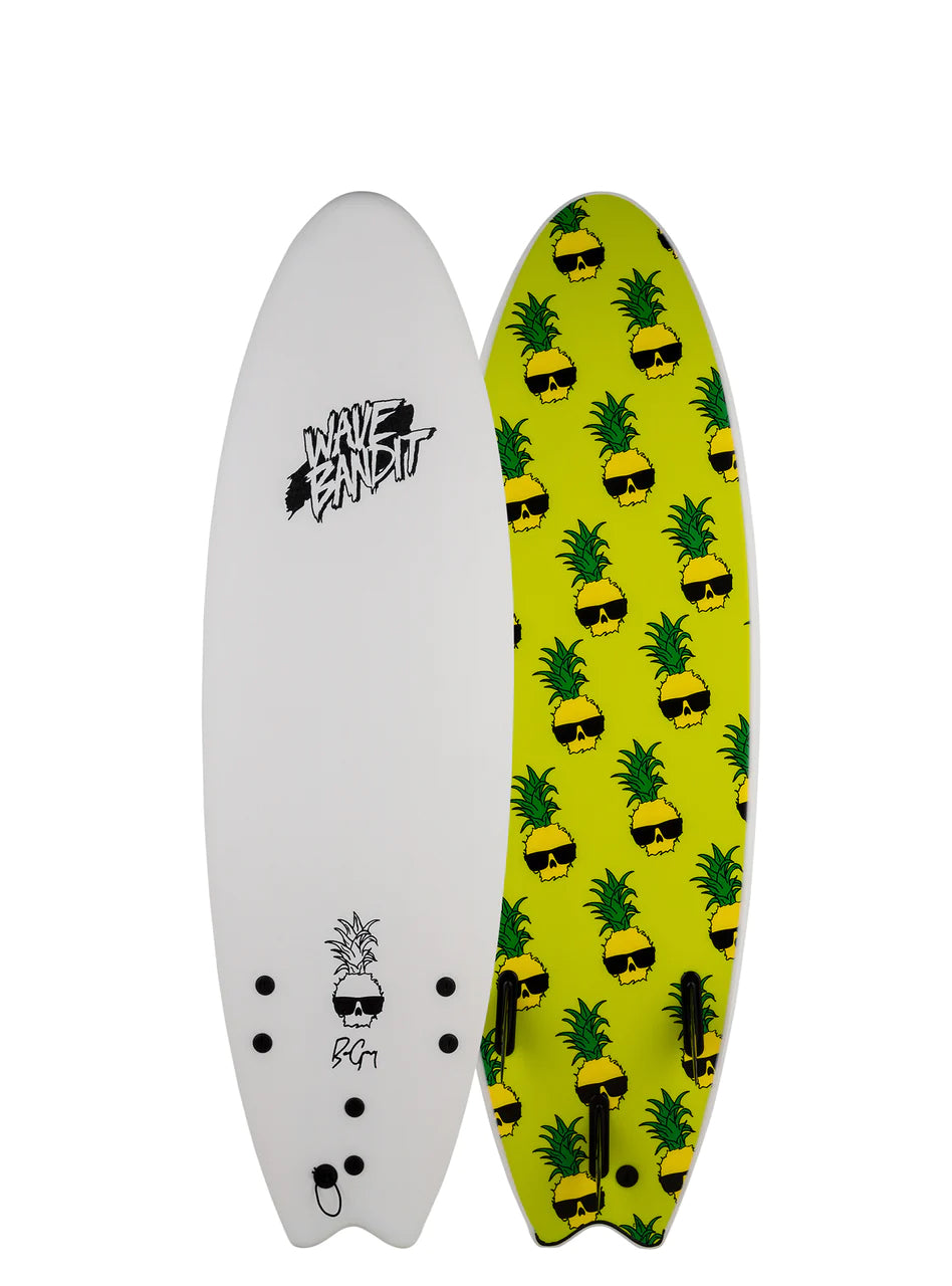 Ben Gravy 6'6" Performance Tri Fin White – Waterboyz