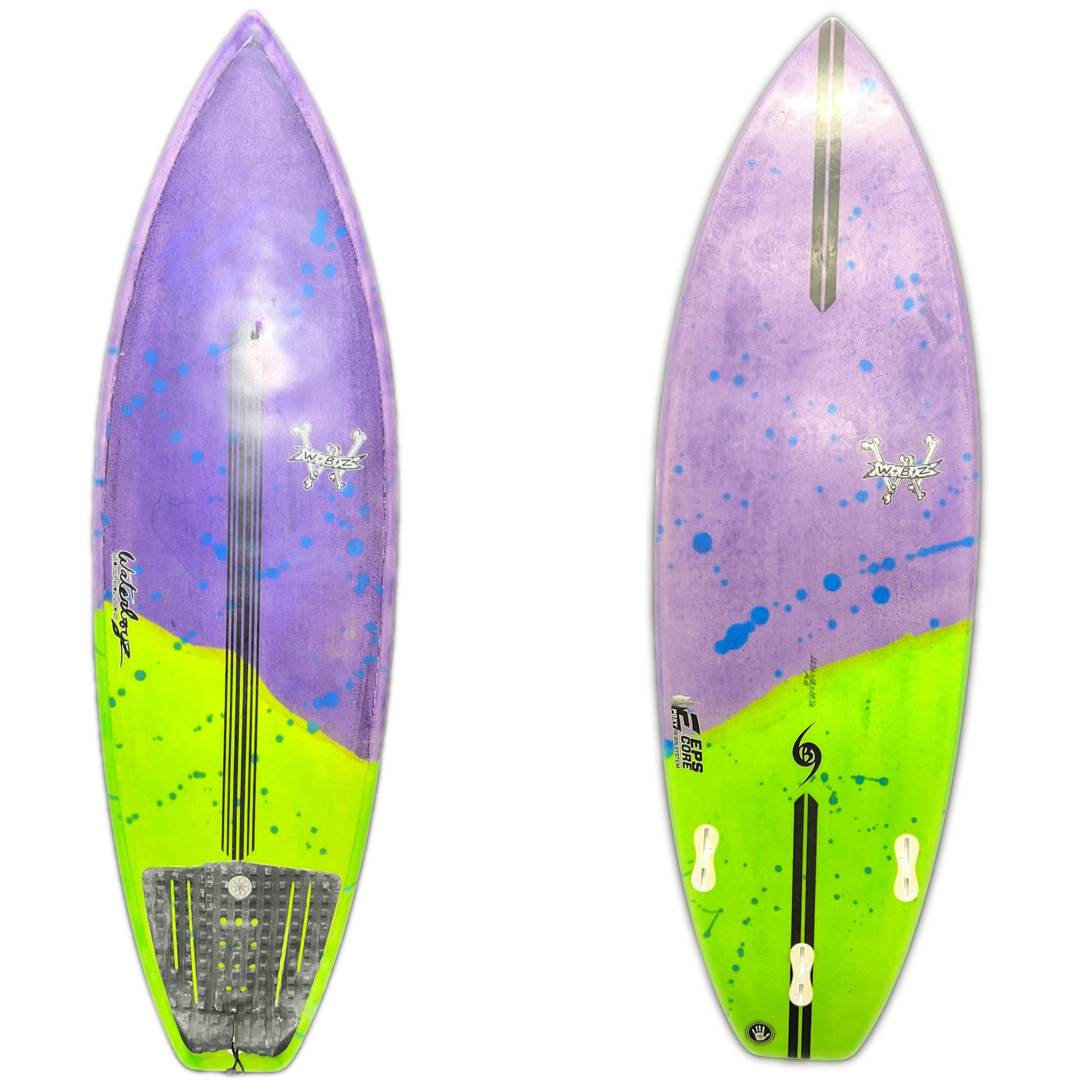 Used WBZ 5'1" Dragon Purple/Green – Waterboyz