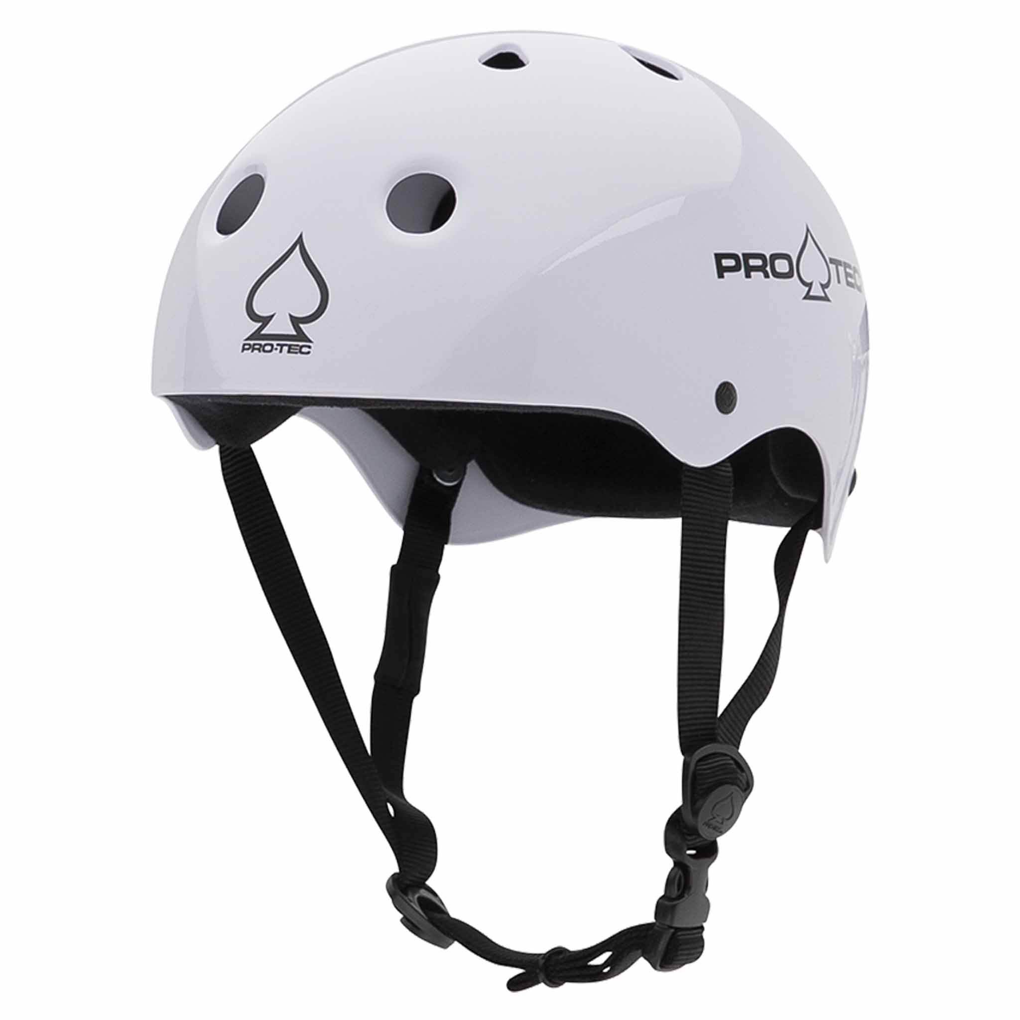 Protec Classic Gloss White Skate Helmet – Waterboyz